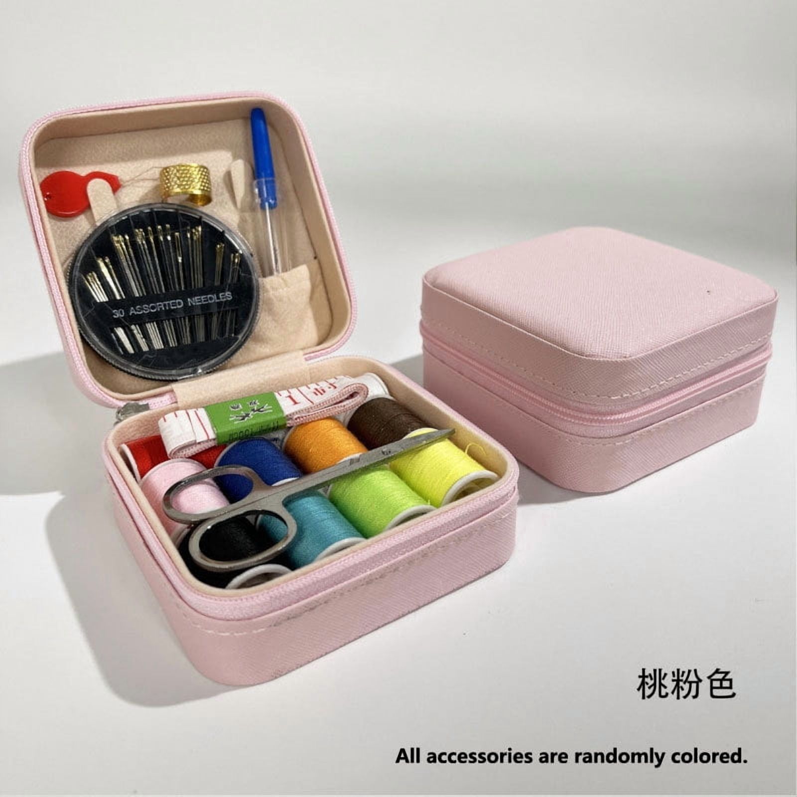 2 Pack Portable Sewing Kit Box, Complete Hand Sewing Supplies Set with ...