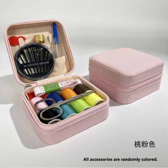 2 Pack Portable Sewing Kit Box, Complete Hand Sewing Supplies Set with ...