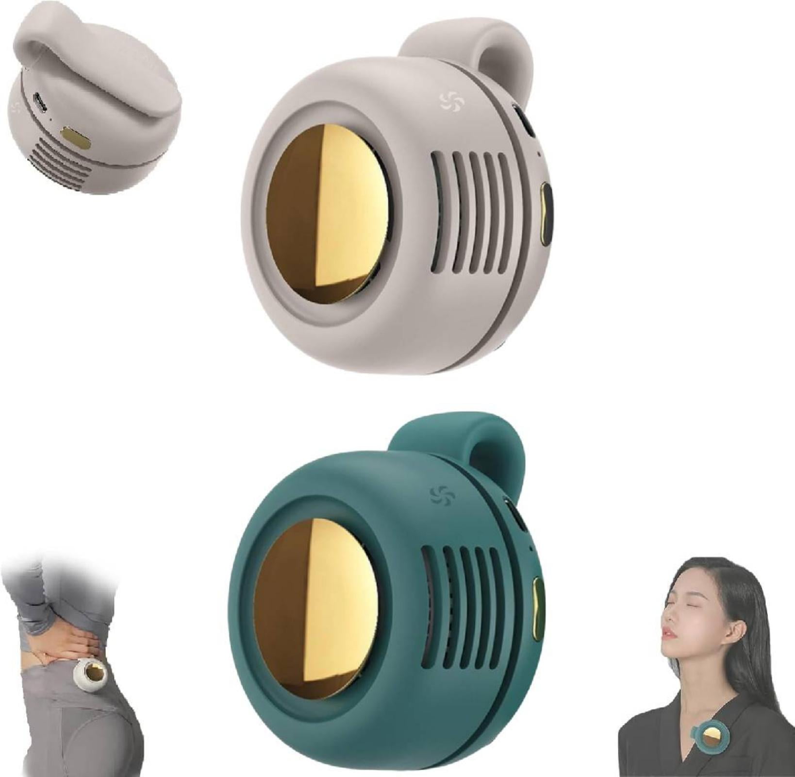 2 Pack Portable Silent Mini Bladeless Electric Fan, Portable Silent ...