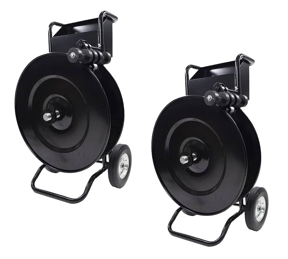(2 Pack) Strapping Cart & Coil Banding Dispenser for Poly (PP), Plastic ...