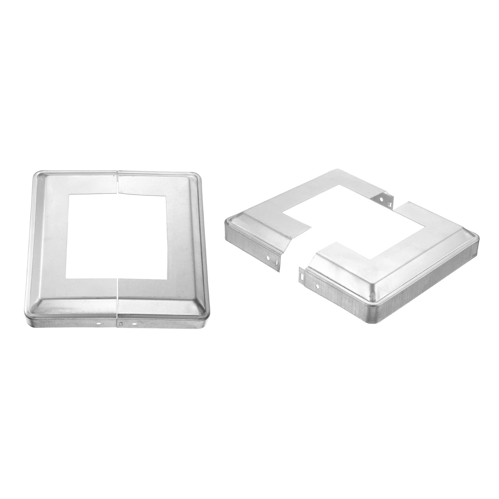2 Pack Post Base Cover, 8x8 (Internal Size 6x6) Metal Split Style Post ...