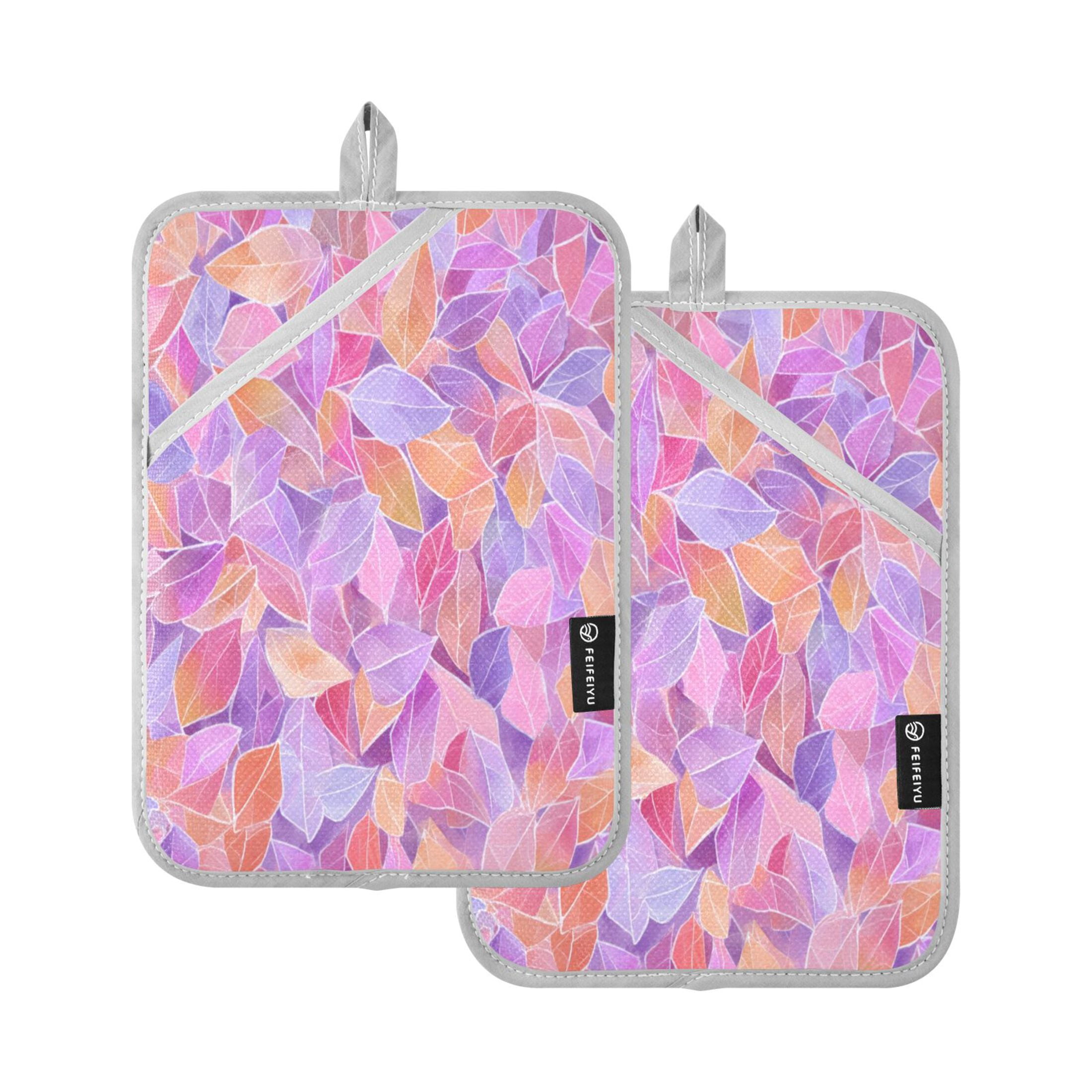 2 Pack Pot Holders for Kitchen Heat Resistant Hot Pads Sets for Cooking ...