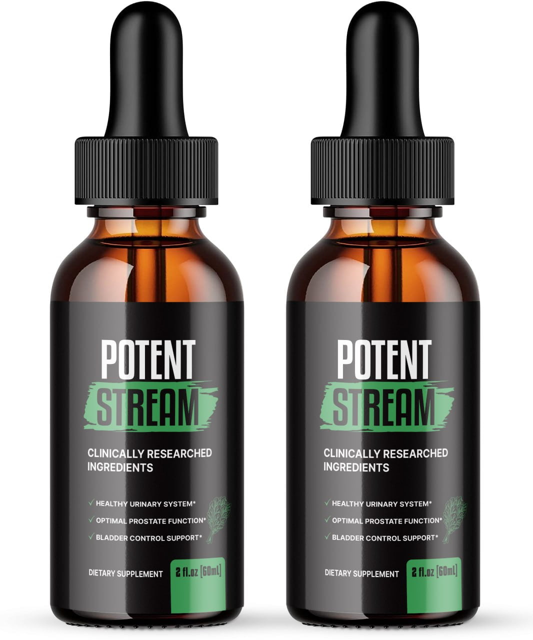 (2 Pack) Potent Stream Drops, Advanced Formula for Prostate Health, All-Natural Prostate Support ...