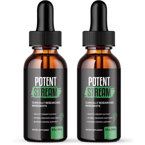 (2 Pack) Potent Stream Drops, Advanced Formula for Prostate Health, All ...