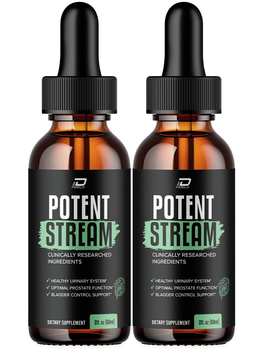 (2 Pack) Potent Stream Drops for Prostate Health - Bladder Urinating ...