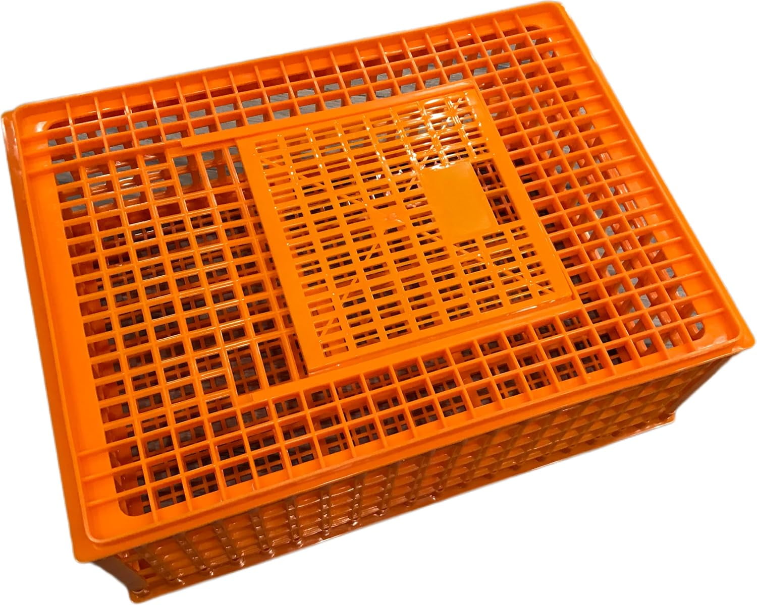 2 Pack Poultry Carrier Crate Plastic Chicken Transport Crate Carrier ...