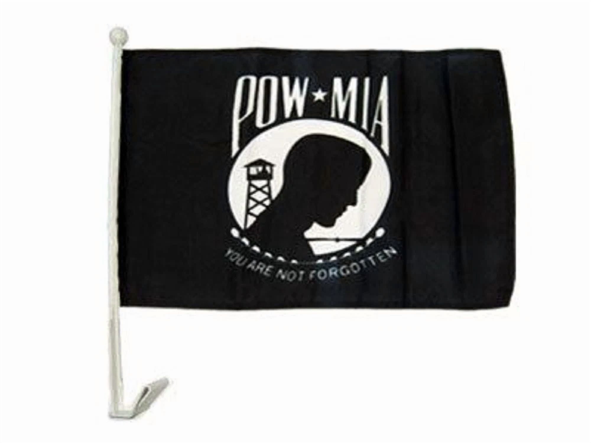 (2 Pack) Pow Mia Powmia Car Window Vehicle 12X18 12X18 Flag - Walmart.com