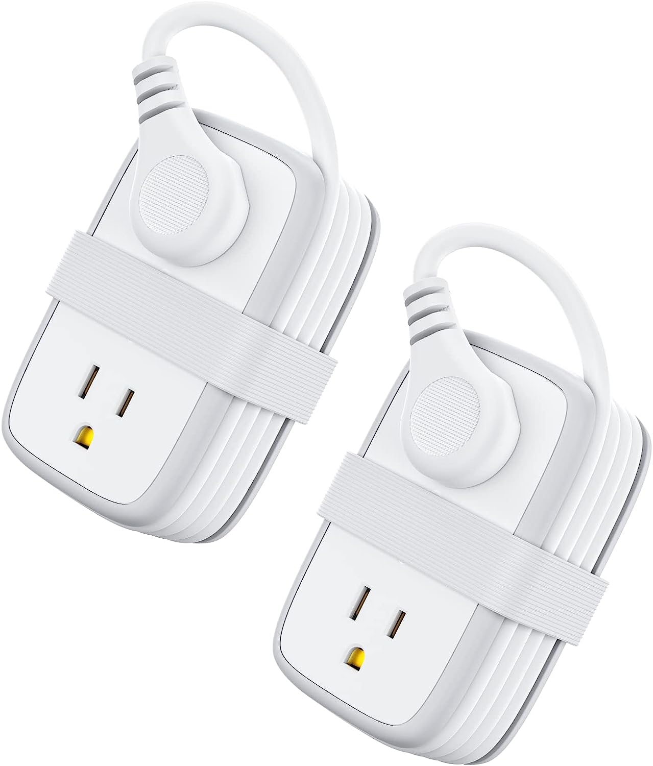 2 Pack Power Strip with USB C Ports, 4 Outlets 3 USB(1 USB-C), Small ...