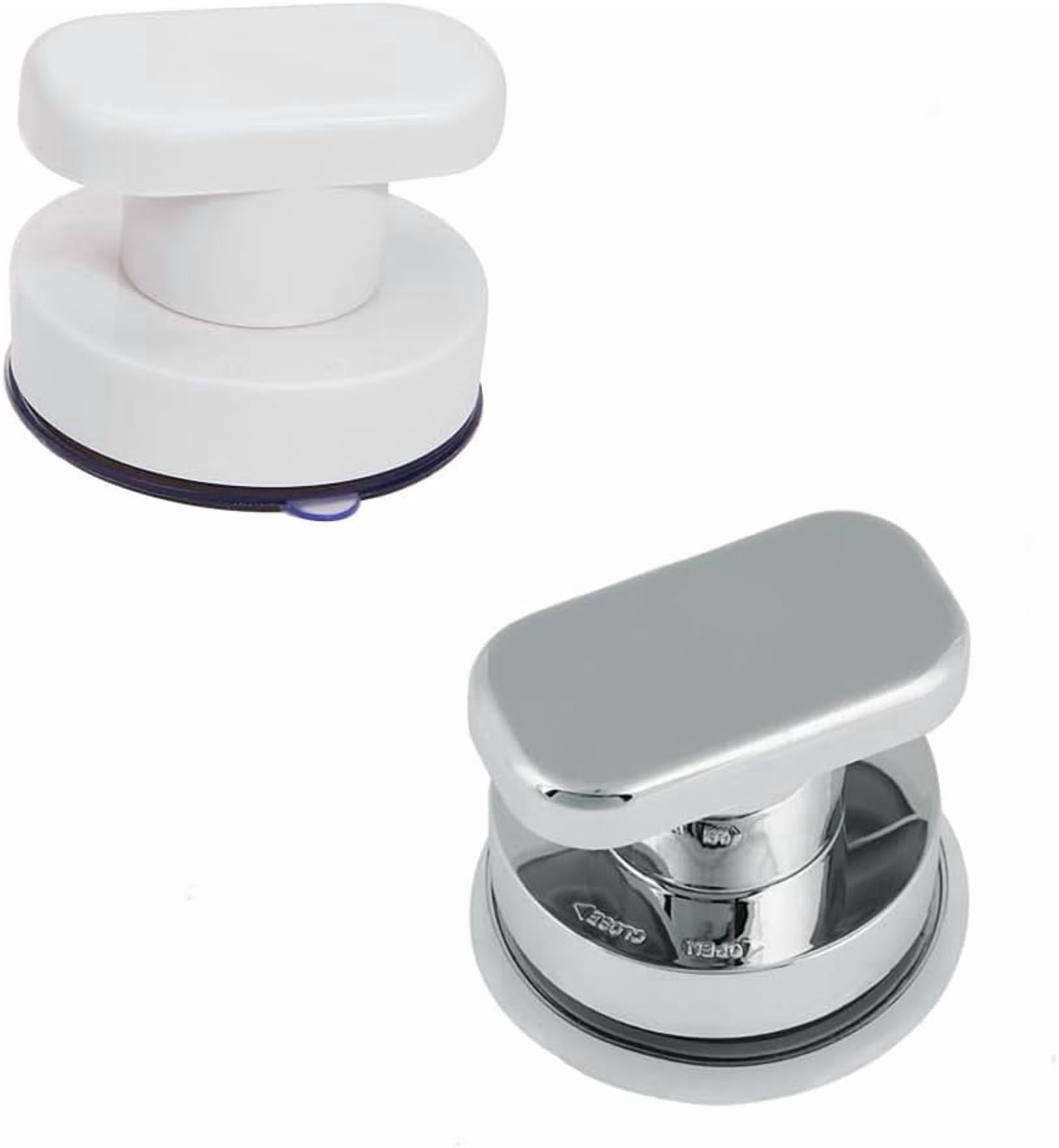 2 Pack Powerful Suction Cup Pulls, Door Drawer Glass Handle, Suction ...