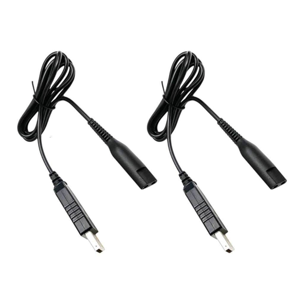2 Pack Practical Charging Wire Charging Cable Suitable for Shavers 1.2M ...