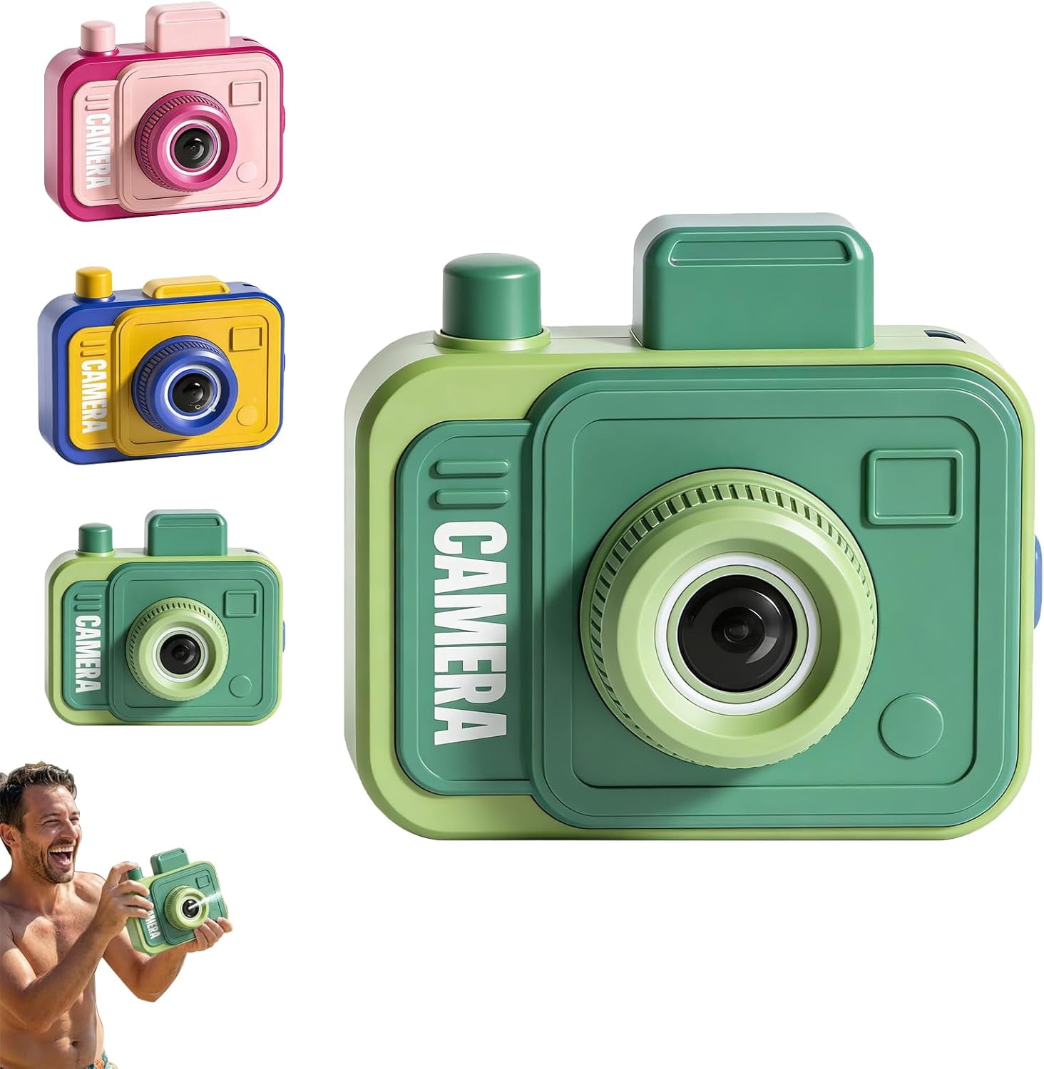 2-Pack Prank Camera Water Gun, Reverse & Forward Splash Battle, 2026 ...