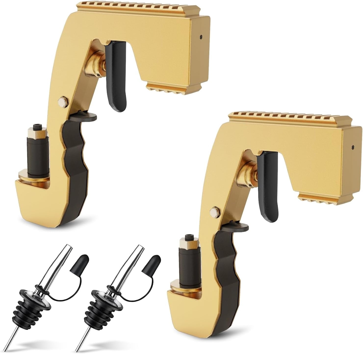 2-Pack Premium Champagne Spray Guns - Adjustable Nozzle Beer Shooter ...