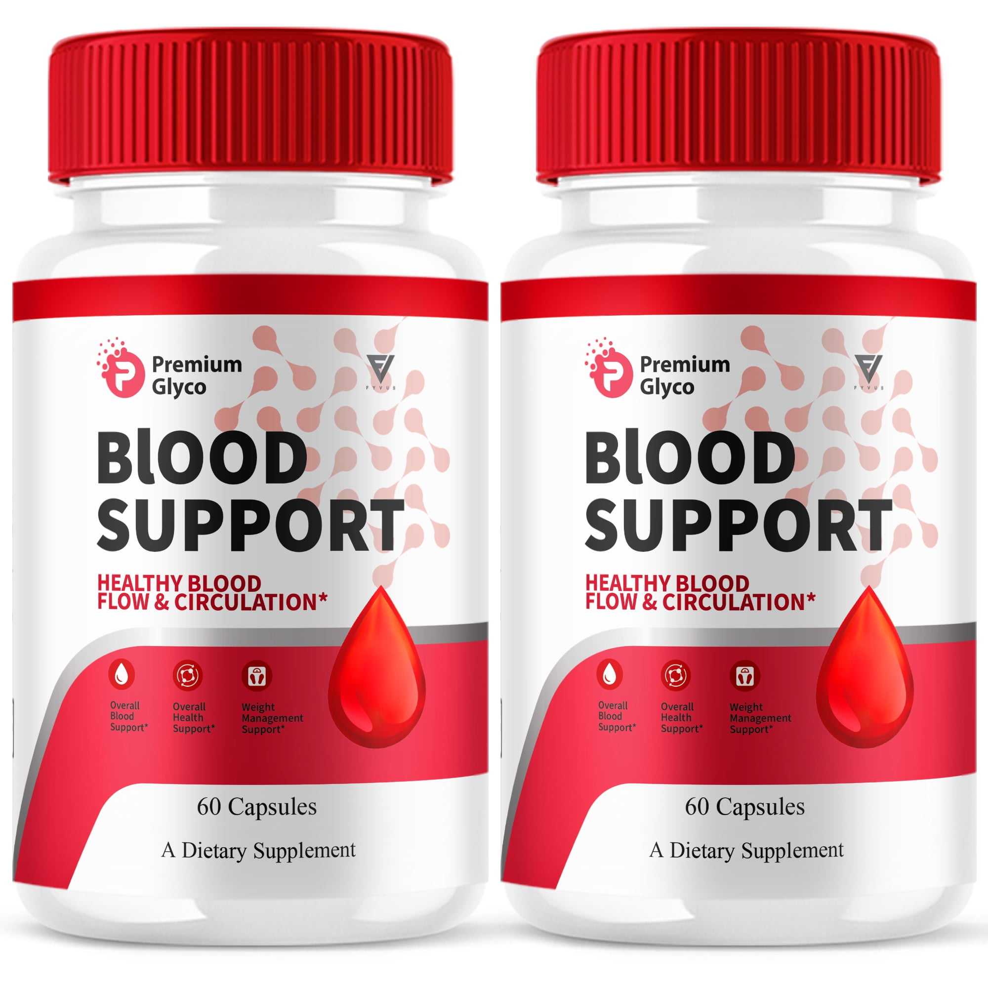 (2 Pack) Premium Glyco Blood Support Supplement PremiumGlyco Pills ...