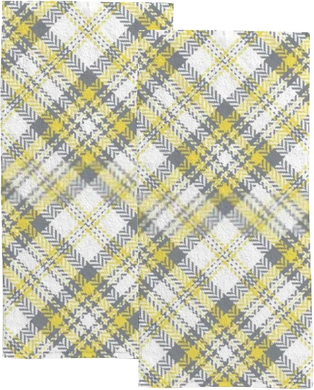 2 Pack Premium Hand Towels - Ultra Soft & Highly Absorbent - Tartan ...