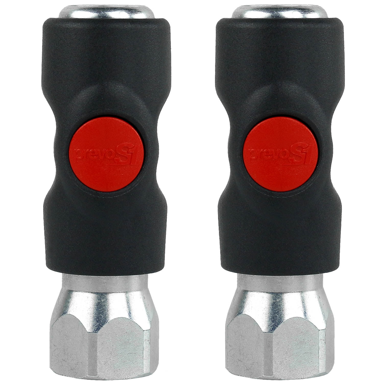 2 Pack Prevost Push Button Automotive Style Truflate Air Coupler 1/2 ...