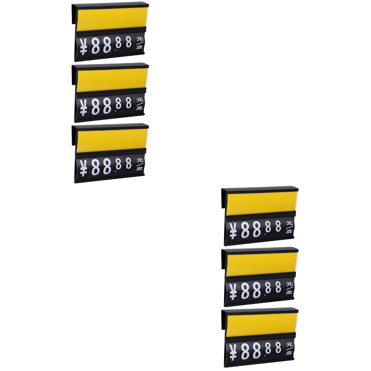 2 Pack Price Tag Display Stand Supermarket Label Paper Cup Topper ...