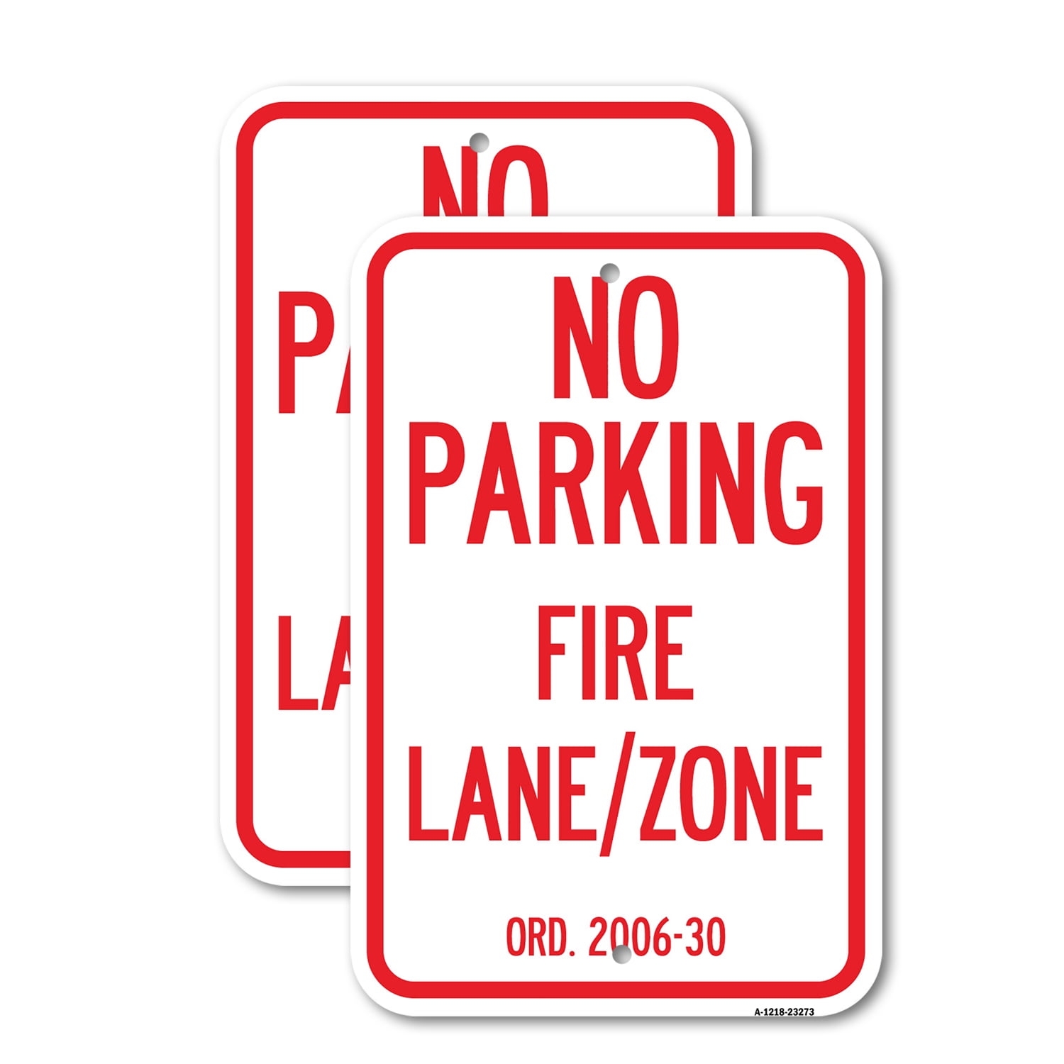 (2 Pack) Princeton New Jersey No Parking Fire Lane Zone | 12" X 18 ...
