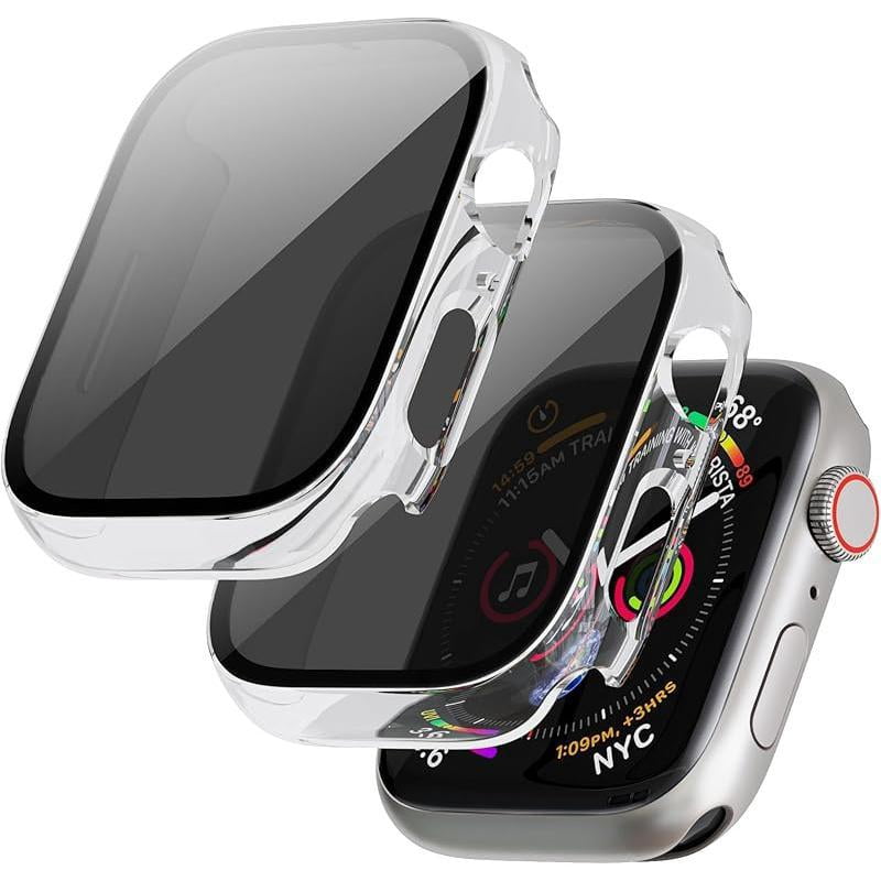 2 Pack Privacy Case for Apple Watch Series 9/8/7 41mm, [Anti-Peeping ...