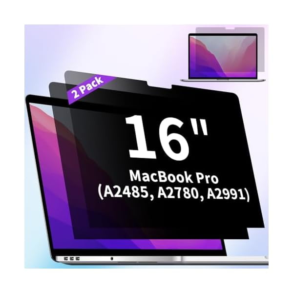 2 Pack Privacy Screen Compatible with Pro 16 Inch Screen Protector ...