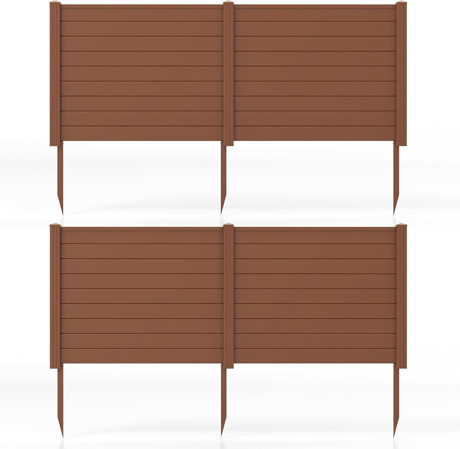 2 Pack Privacy Screen Fence Panels, 48" x 38" Air Conditioner Screen ...