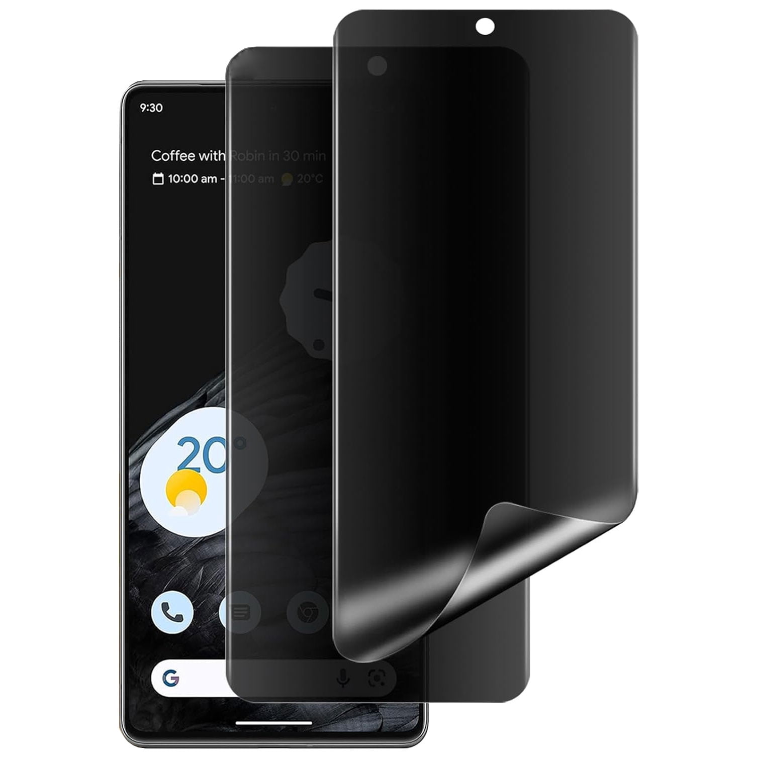 2 Pack Privacy Screen Protector Compatible With Google Pixel 8 Pro ...