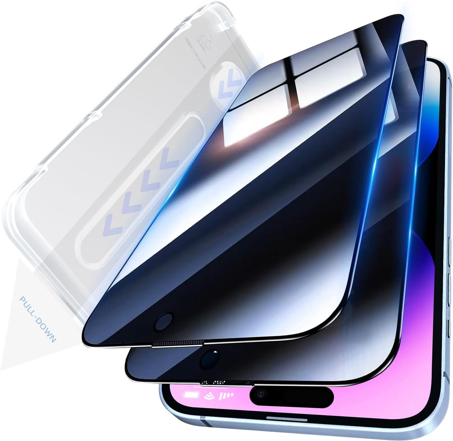 [2-Pack] Privacy Screen Protector Compatible with iPhone 15 Pro Max （6. ...