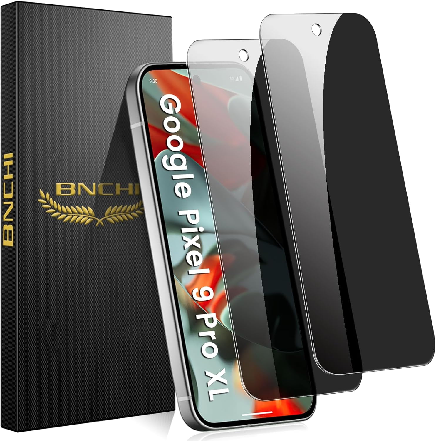 2 Pack Privacy Screen Protector for Google Pixel 9 Pro XL, Support ...