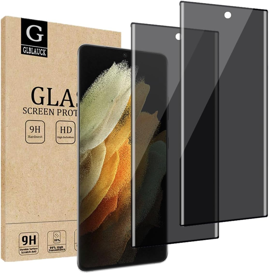 [2-Pack Privacy Screen Protector for Samsung Galaxy S21 Ultra, 9H ...