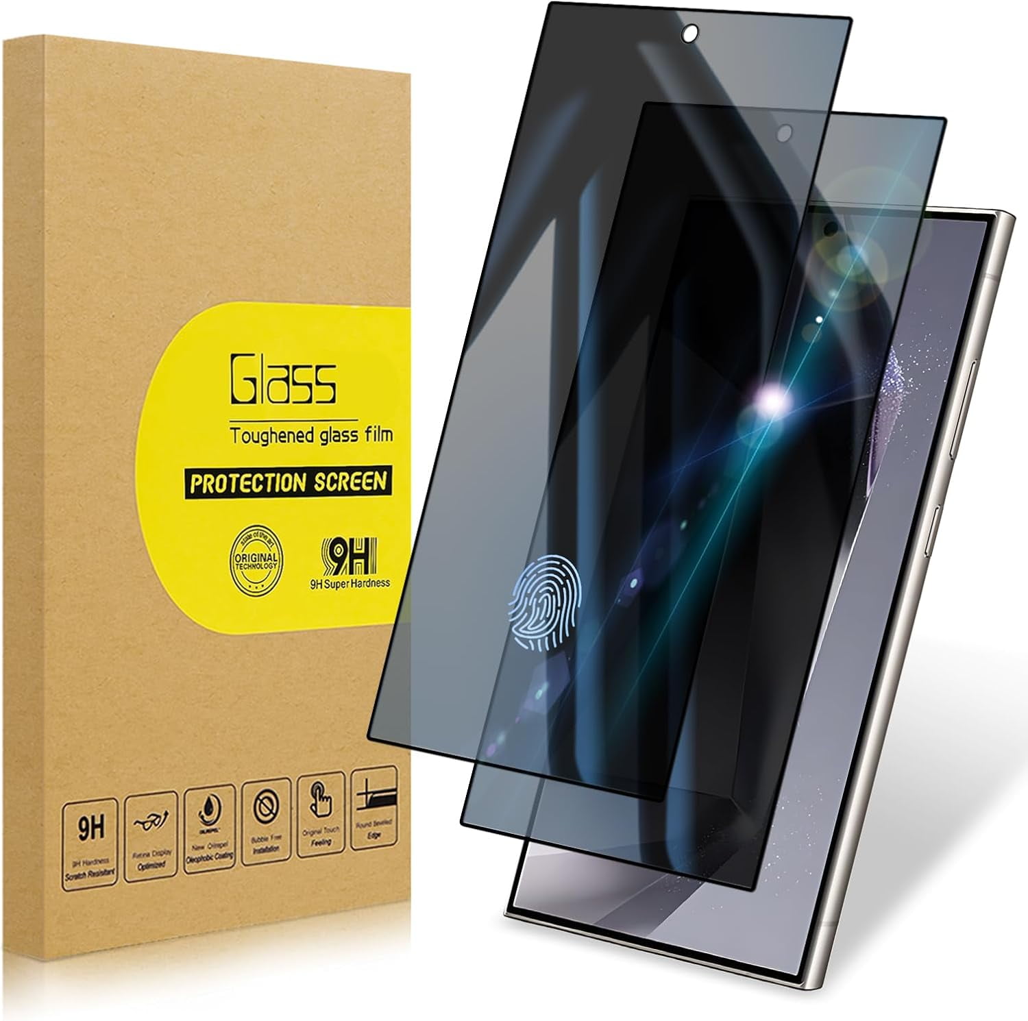 2 Pack Privacy Screen Protector for Samsung Galaxy S24 Ultra|Anti-Spy ...