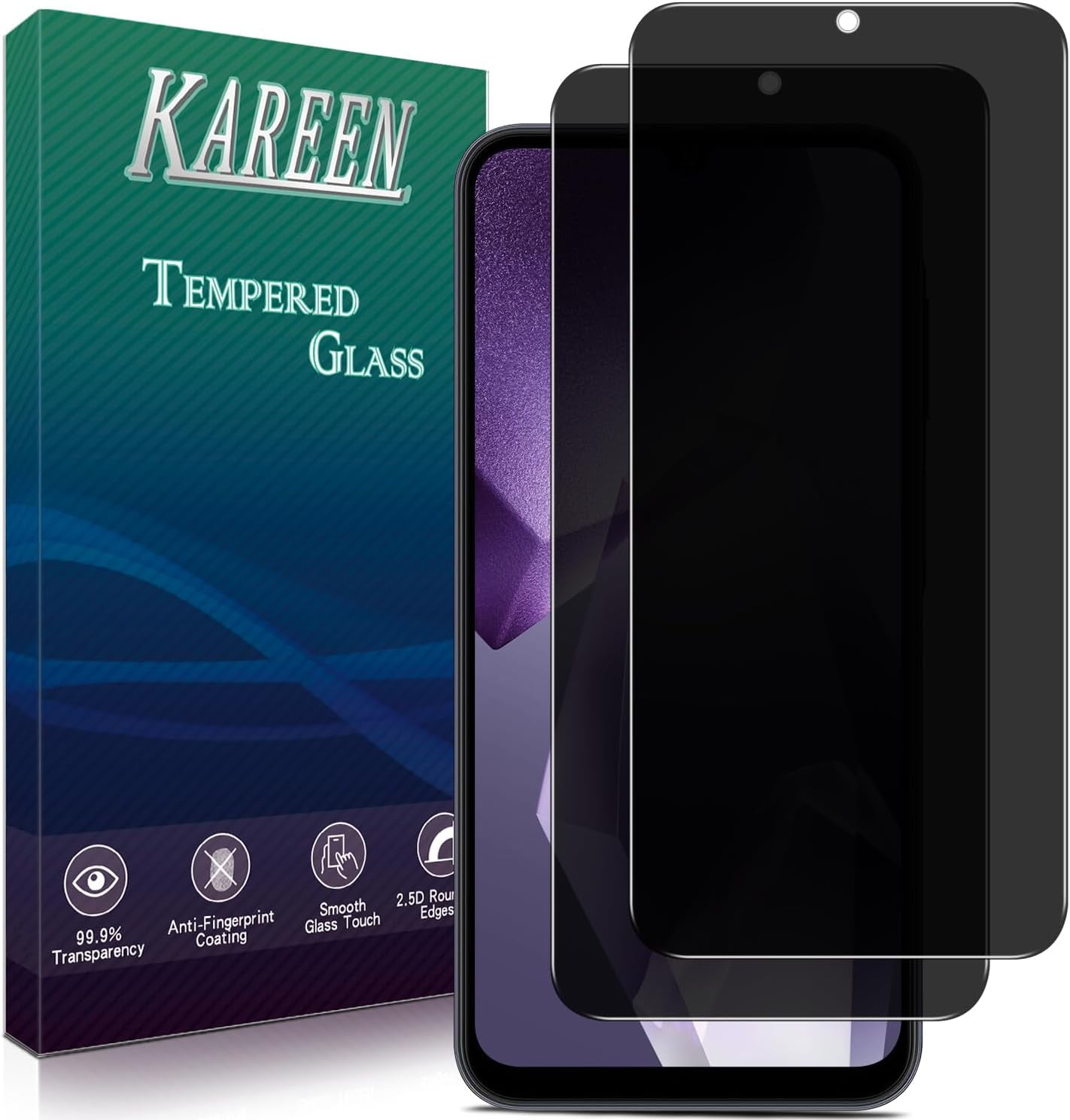 2 Pack Privacy Screen Protector for Samsung Galaxy A26 5G Anti Spy ...