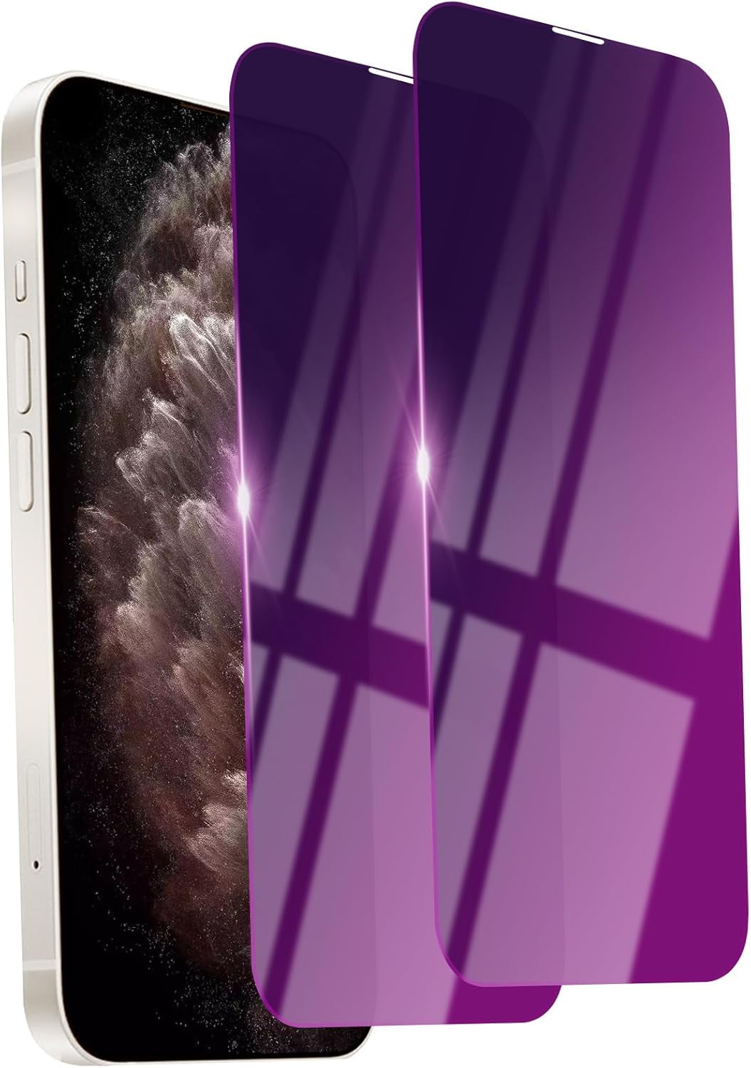 2 Pack Privacy Screen Protector for iPhone 11 Pro/Xs Tempered Glass 5.8 ...