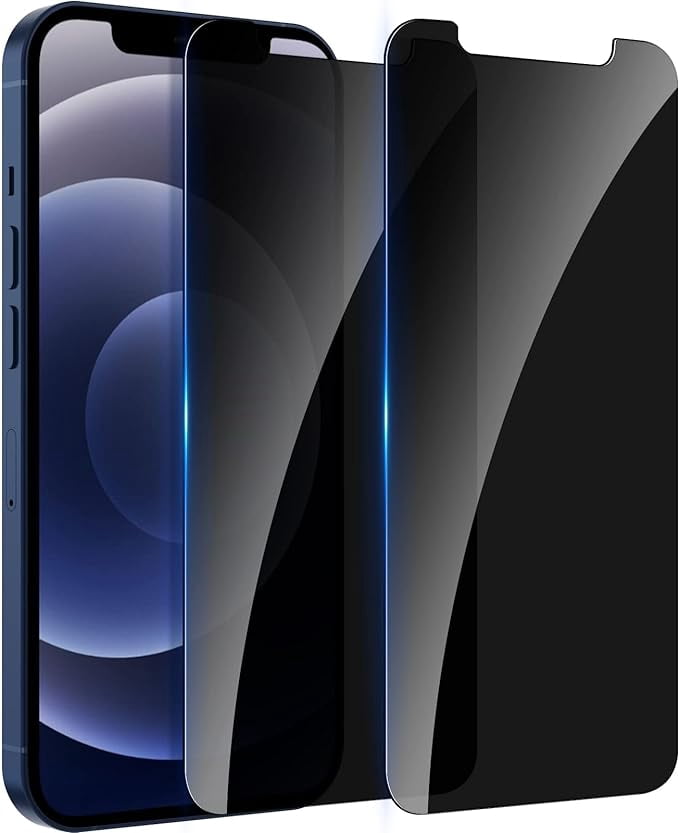 [2 Pack] Privacy Screen Protector for iPhone 12/12 Pro 6.1 inch, Anti ...
