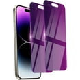 2 Pack Privacy Screen Protector for iPhone 14 Pro Max Tempered Glass 6 ...