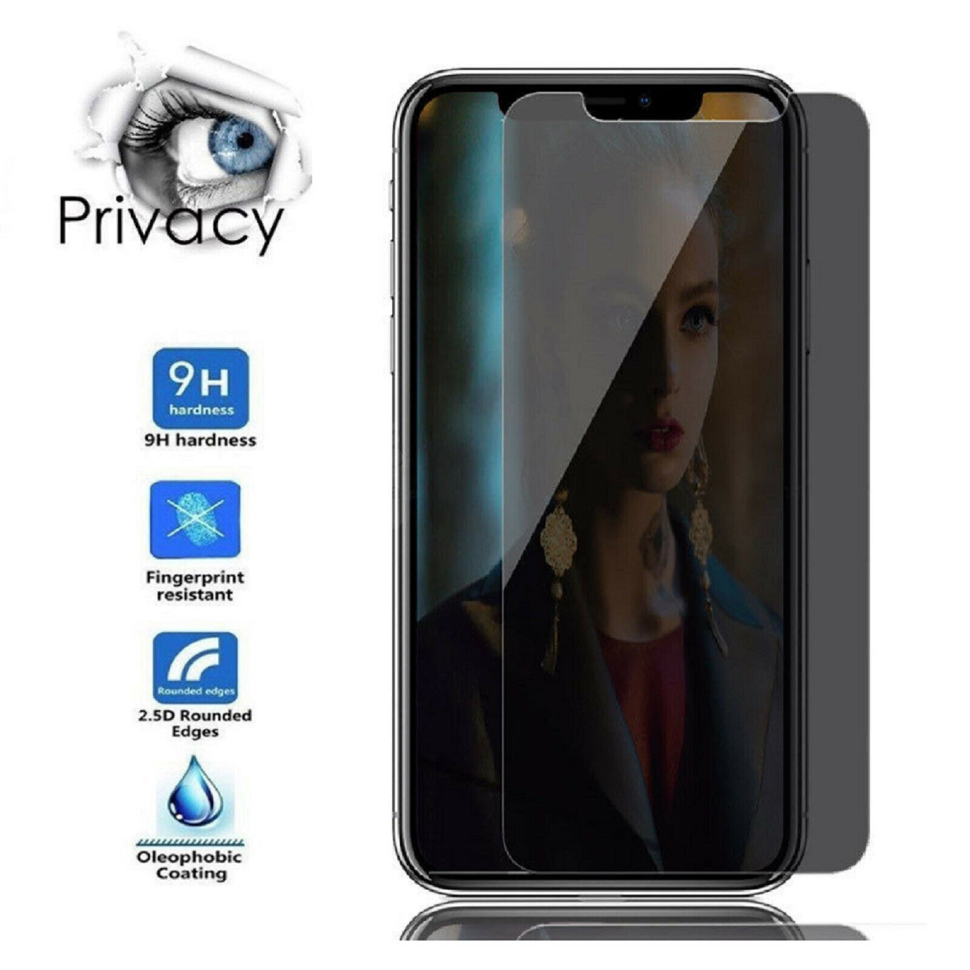 [2-Pack] Privacy Tempered Glass Screen Protector For Apple iPhone 15 ...