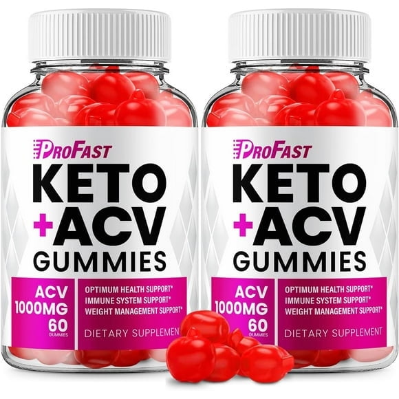 2 Pack Pro Fast Keto ACV Gummies Keto Pro Fast ACV Advanced Formula Plus Apple Cider Vinegar ...