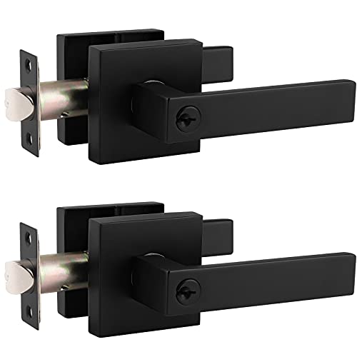 2 Pack Probrico Interior Bedroom Entrance Door Lever Doorknobs Door ...