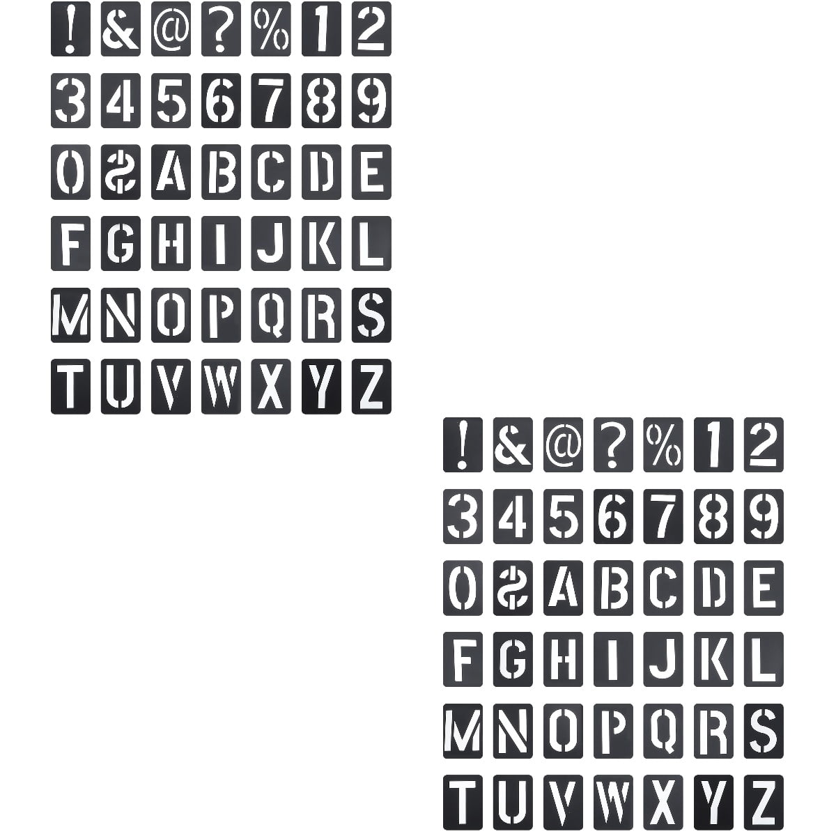 2 Pack Product Letter Template Templates Numbers and Letters Spraying ...