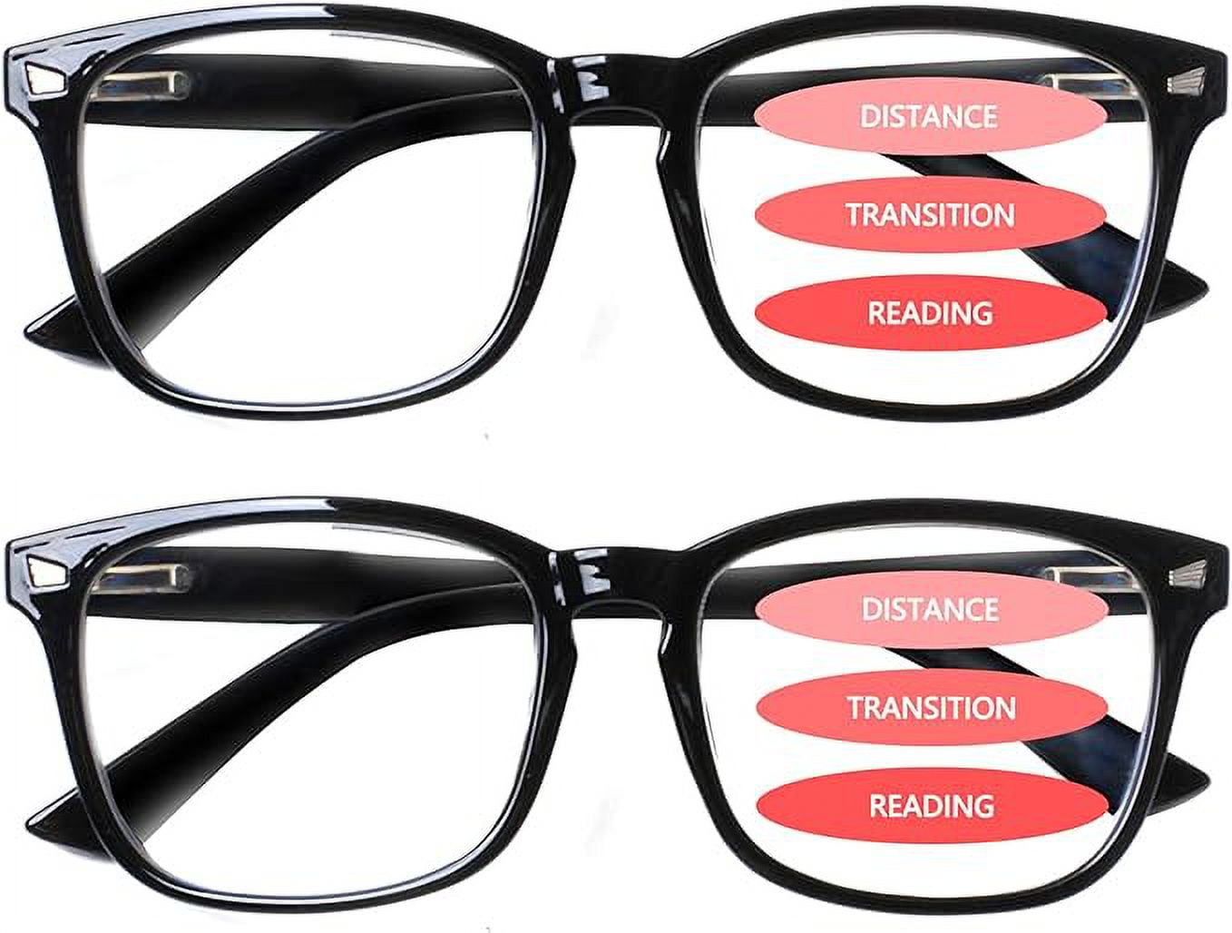 2-Pack Progressive Multifocal Computer Glasses Women Men Blue Light ...