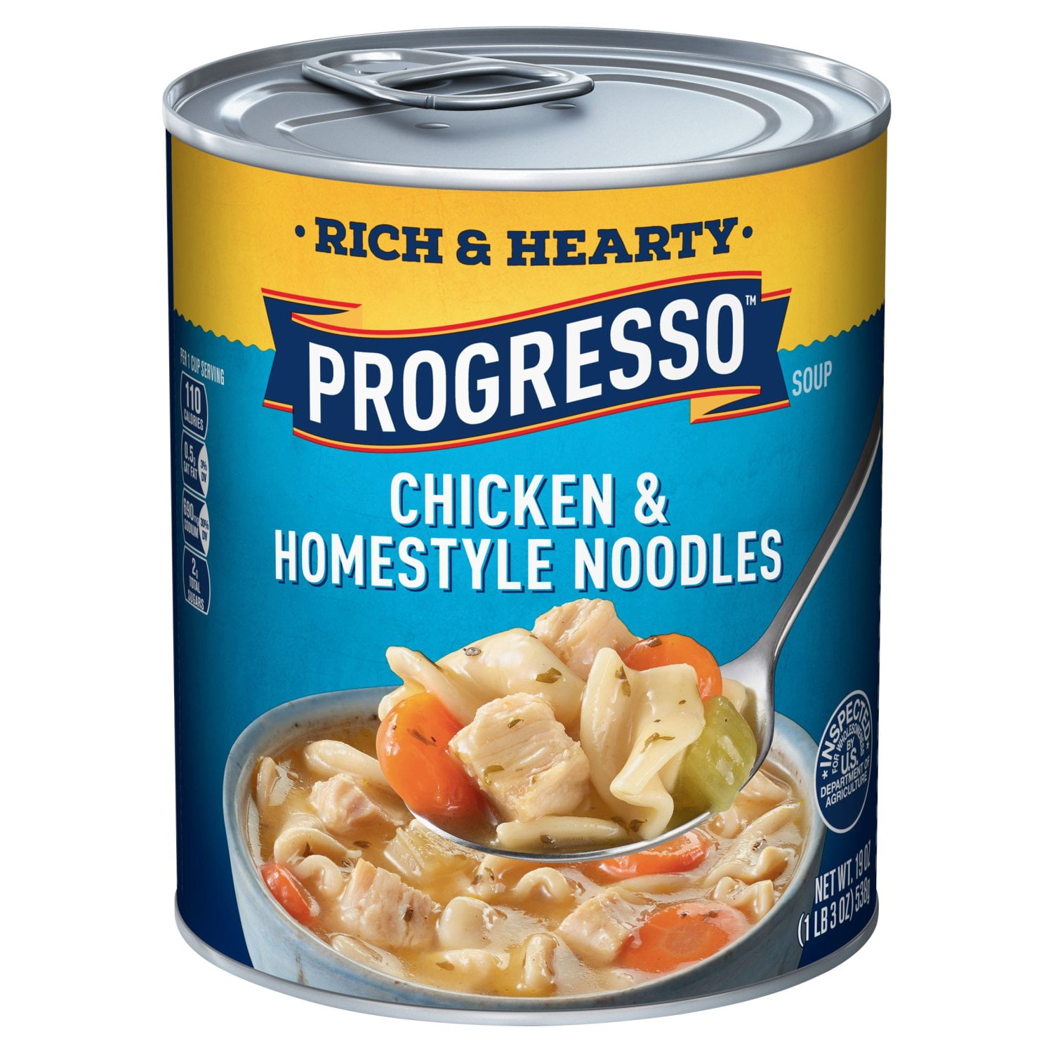 Progresso Rich & Hearty Chicken & Homestyle Noodles Soup - 19 oz- Pack ...