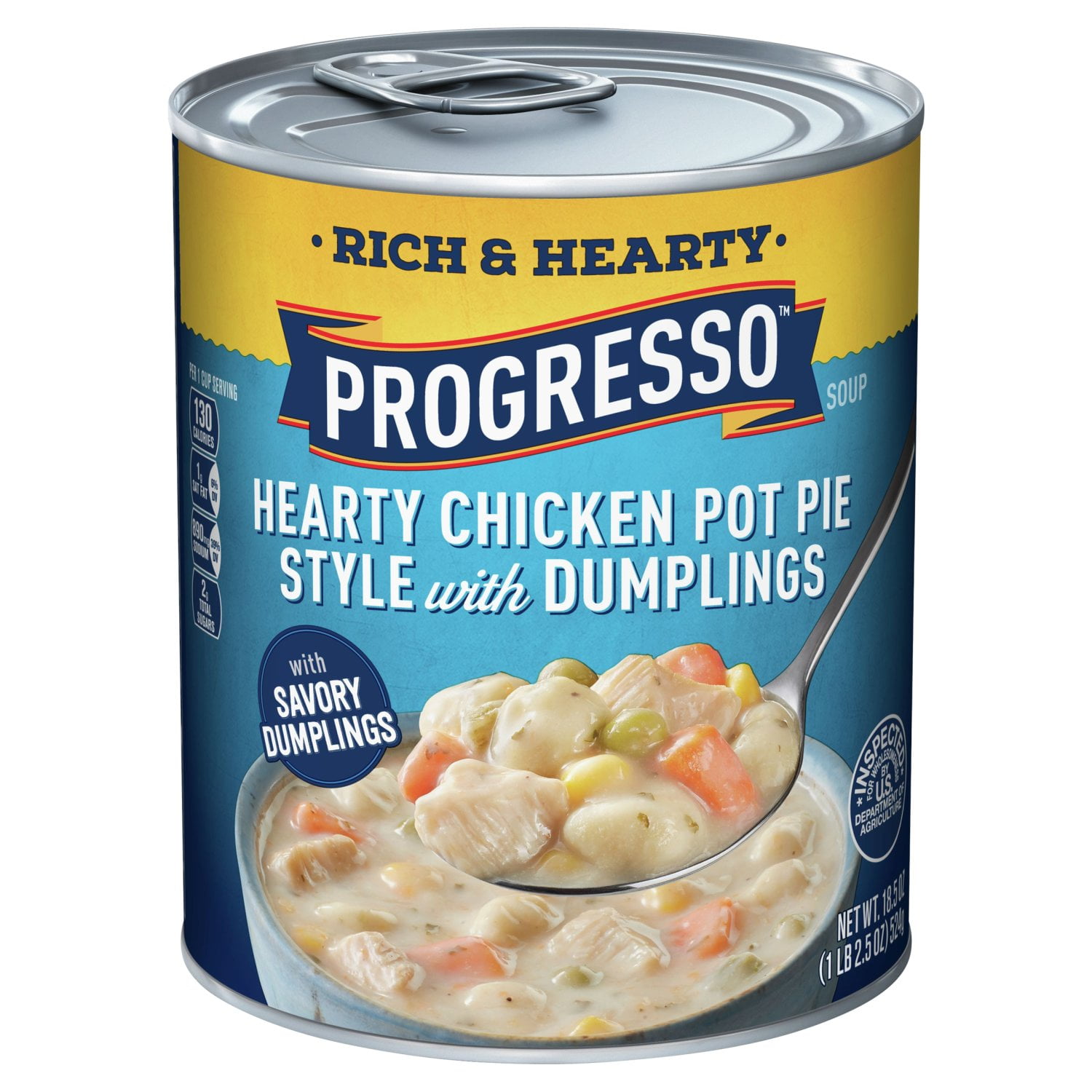 2 Pack - Progresso Rich & Hearty Soup Hearty Chicken Pot Pie Style 18.5 ...