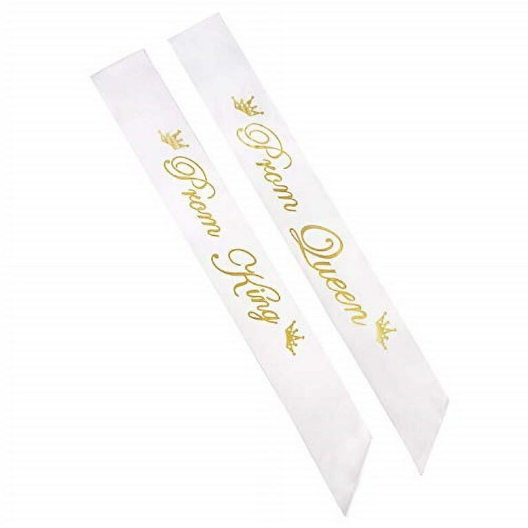 Prom King And Queen Sashes