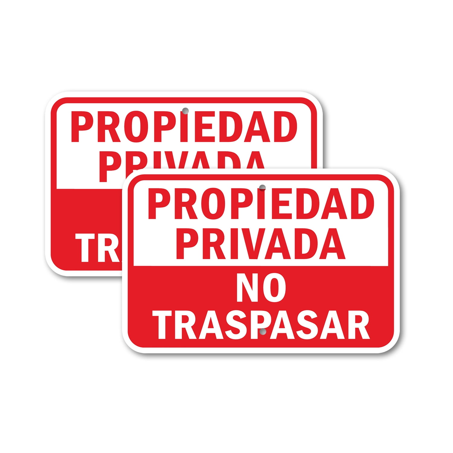 (2 Pack) Propiedad Privada No Traspasar | 18" X 24" Heavy-Gauge ...
