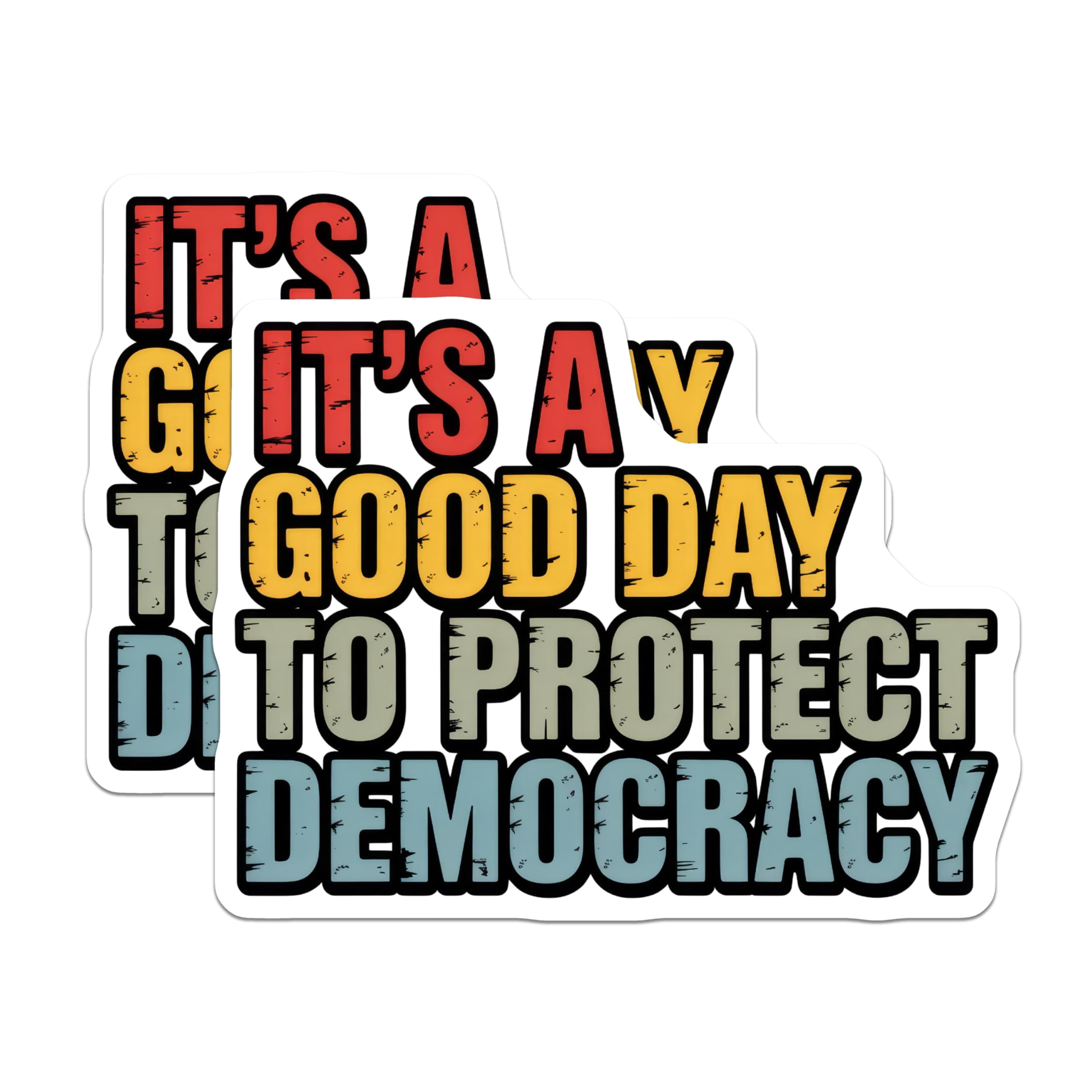 (2 Pack) Protect Democracy Stickers - Political Advocacy - Activism ...