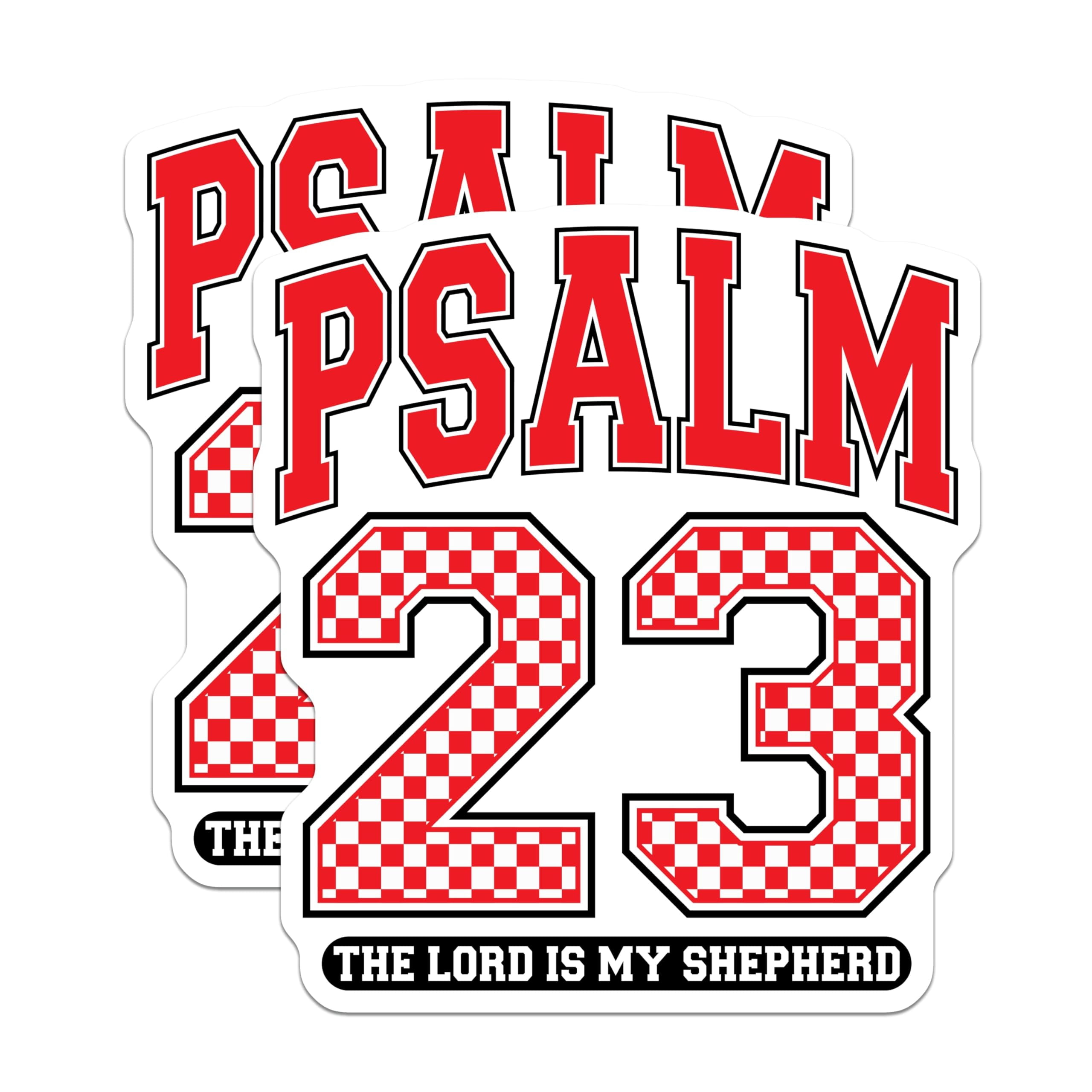 (2 Pack) Psalm 23 Stickers - Christian Faith Scripture Decal ...