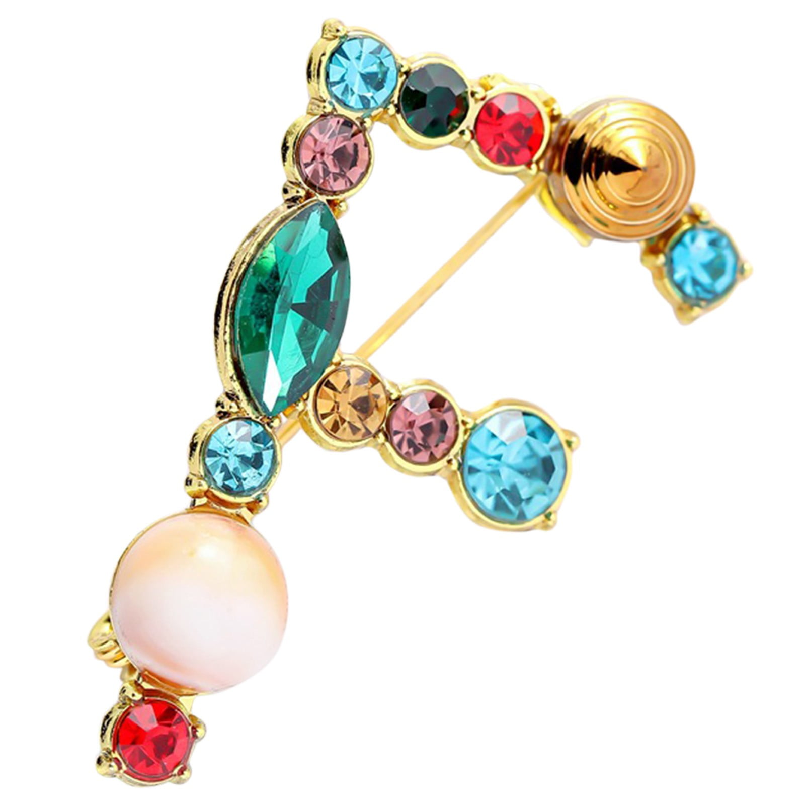 (2-Pack) Puawkoer Nice Brooch and Ribbon Pin Nice Colored Turquoise ...