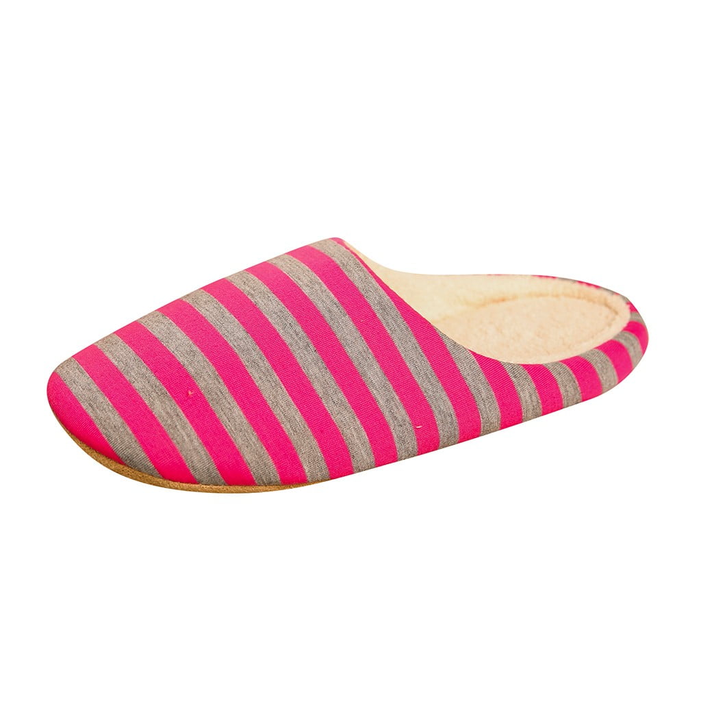 (2-Pack) Puawkoer Woman's Warm Home Soft Womens Fuzzy Slide Slippers ...