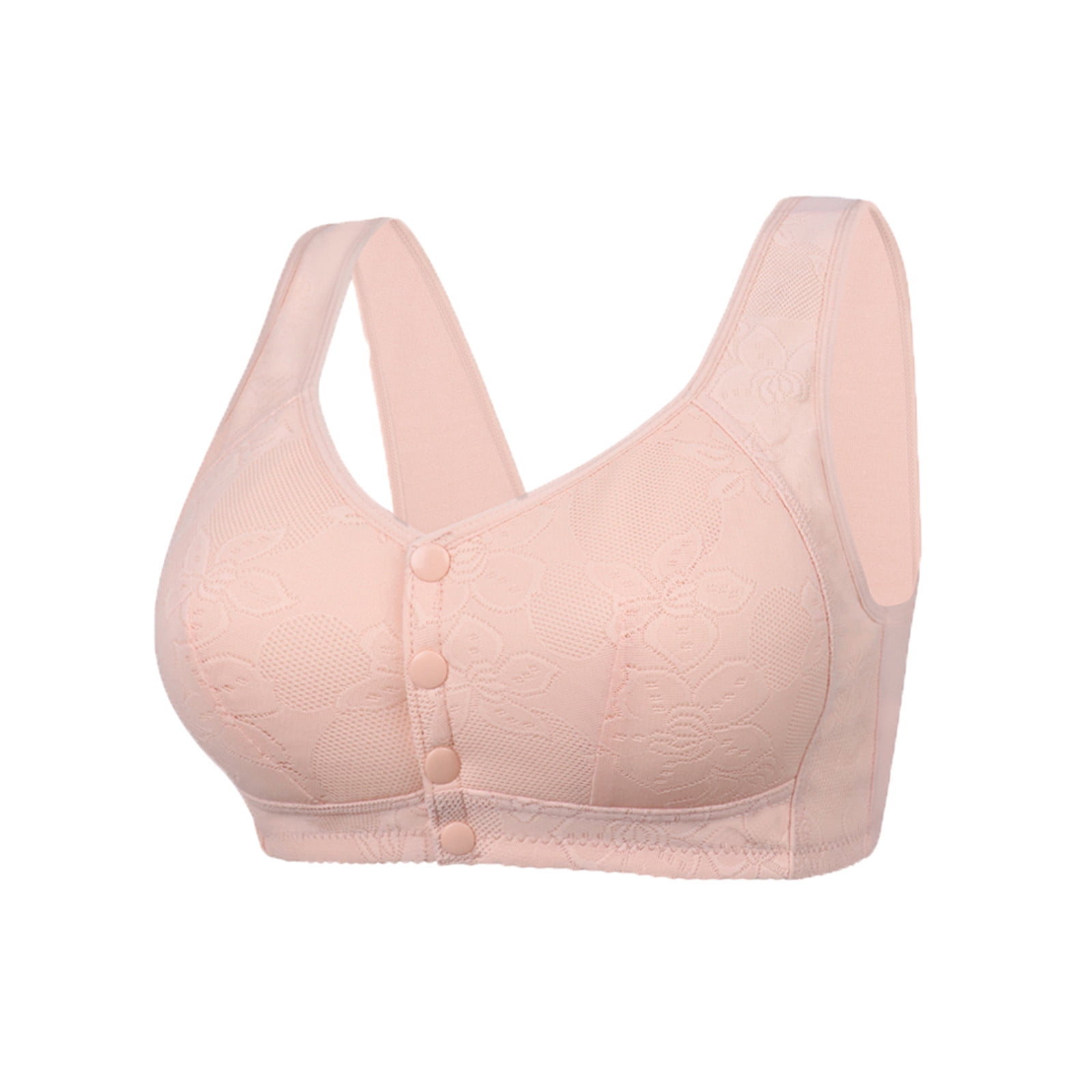 (2-Pack) Puawkoer Women Sexy Lace Front Womens Sports Bra Button ...