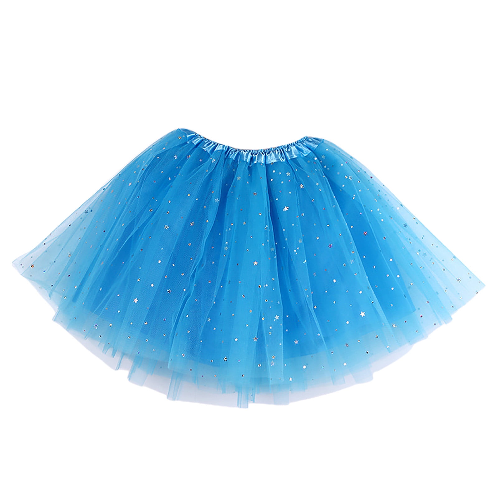 (2-Pack) Puawkoer Women's Candy Color Multicolor Tulle Table Skirt ...