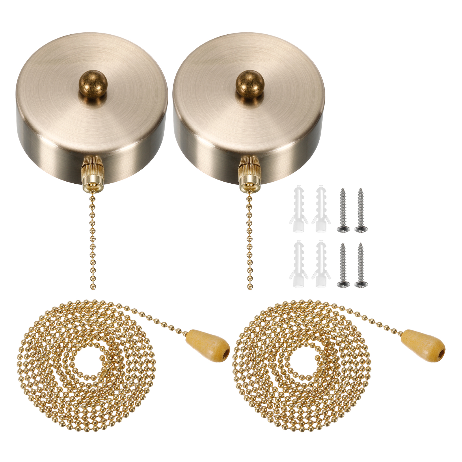 2 Pack Pull Chain Switch Bronze Tone AC 125/250V On/Off Ceiling Fan ...