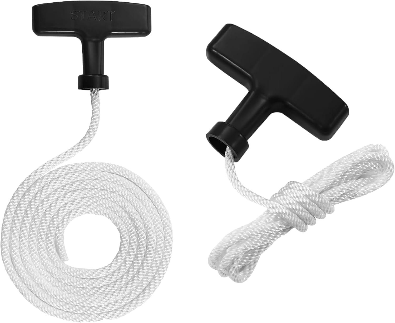 2-Pack Pull Cord 3.9 ft with Recoil Starter Handle Fit for Lawn Mower ...
